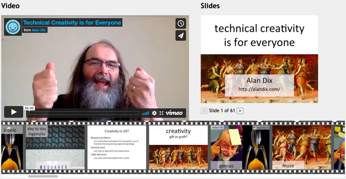 Parallel Video/Slide Player | Alan Labs